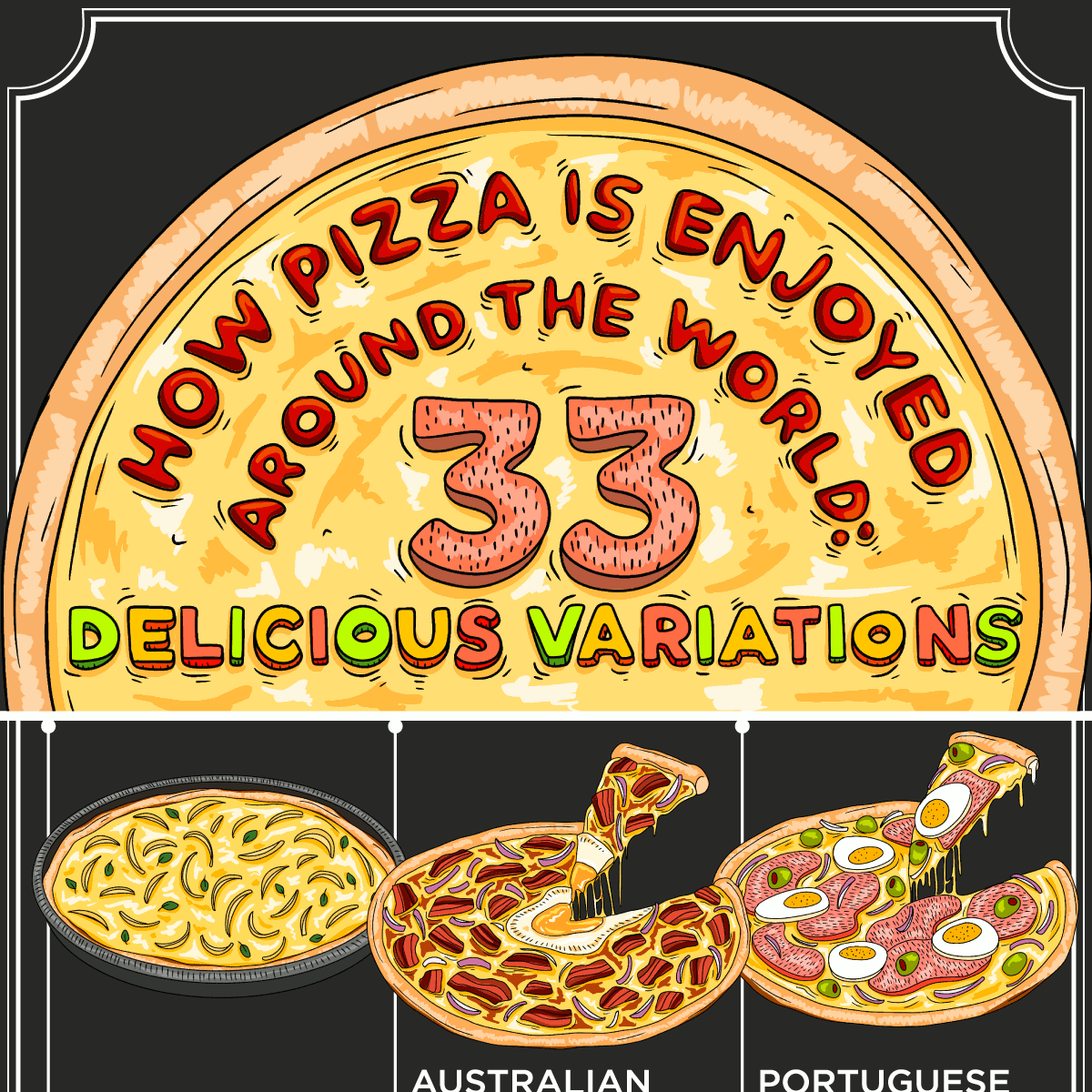 How Pizza is Enjoyed Around the World: 33 Delicious Variations